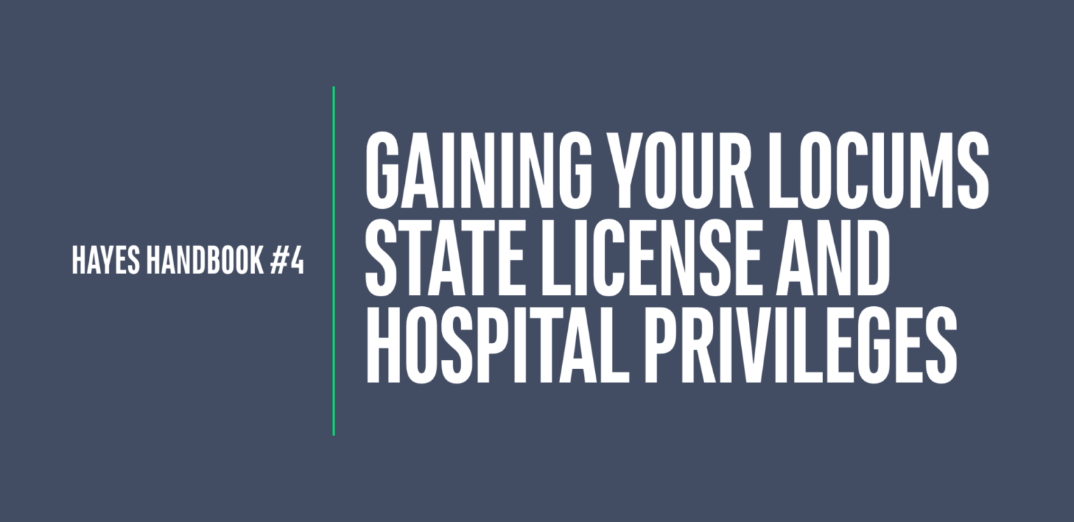 Introducing the Hayes Handbook: Your Locum Tenens Guide - Hayes Locums